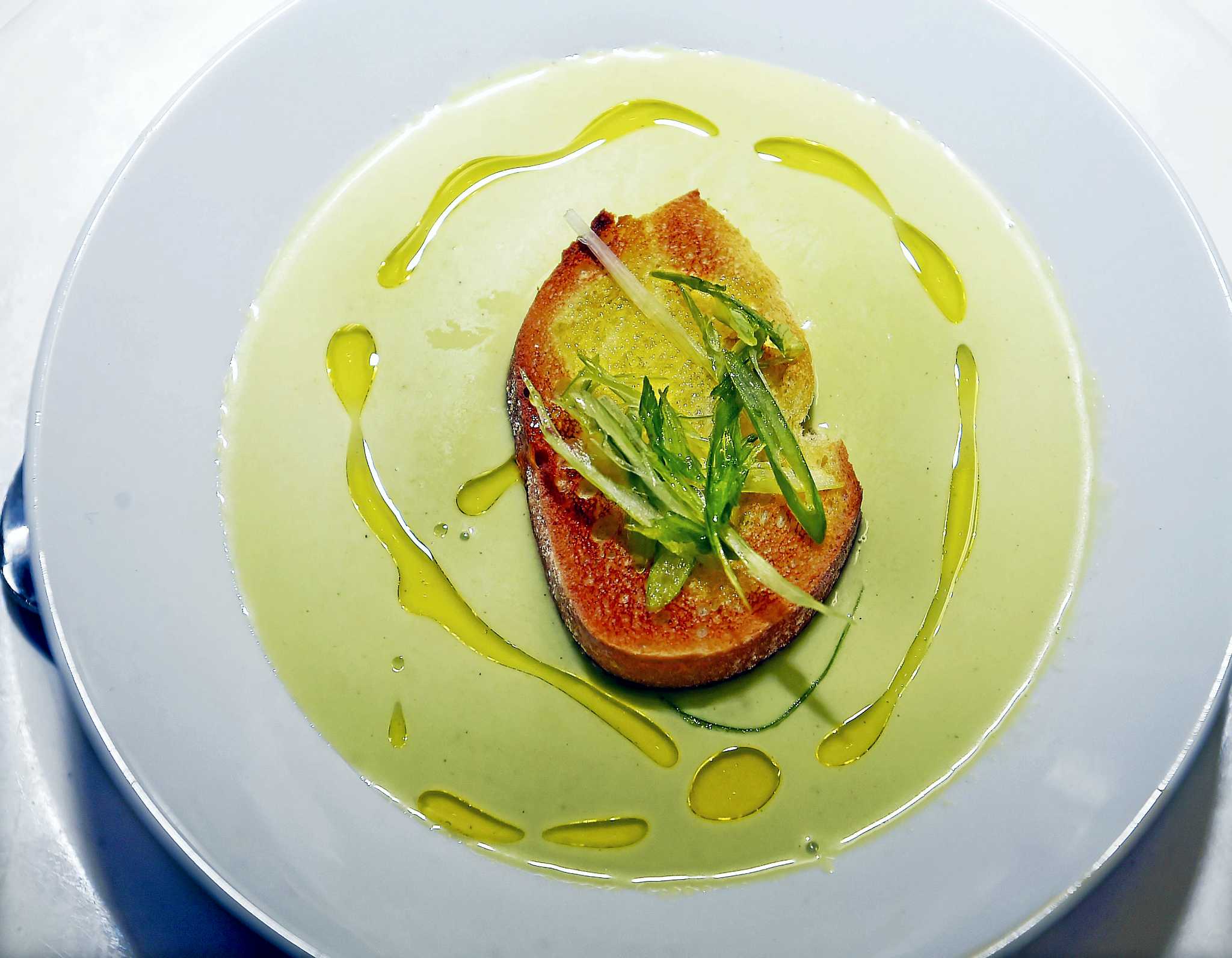Stephen Fries: Green grape gazpacho recipe from Bistro Mediterranean ...