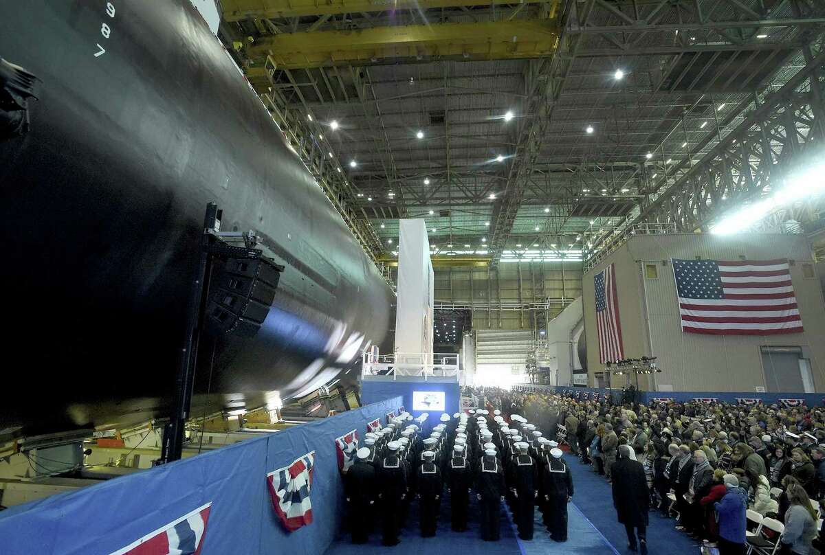 Navy christens submarine USS Colorado in Connecticut shipyard ceremony