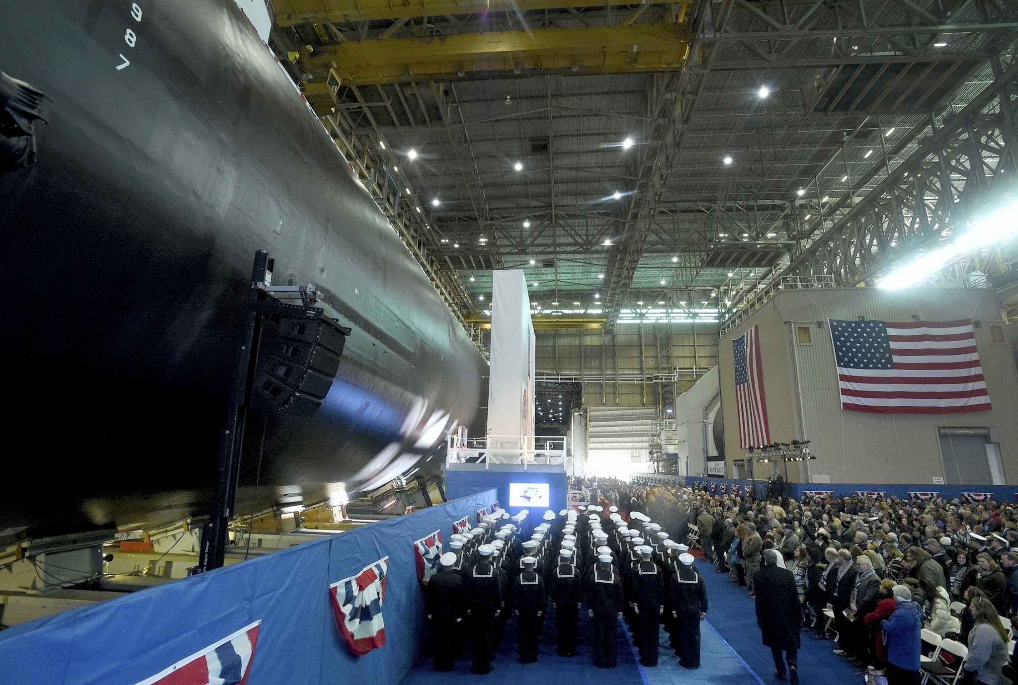 Navy christens submarine USS Colorado in Connecticut shipyard ceremony