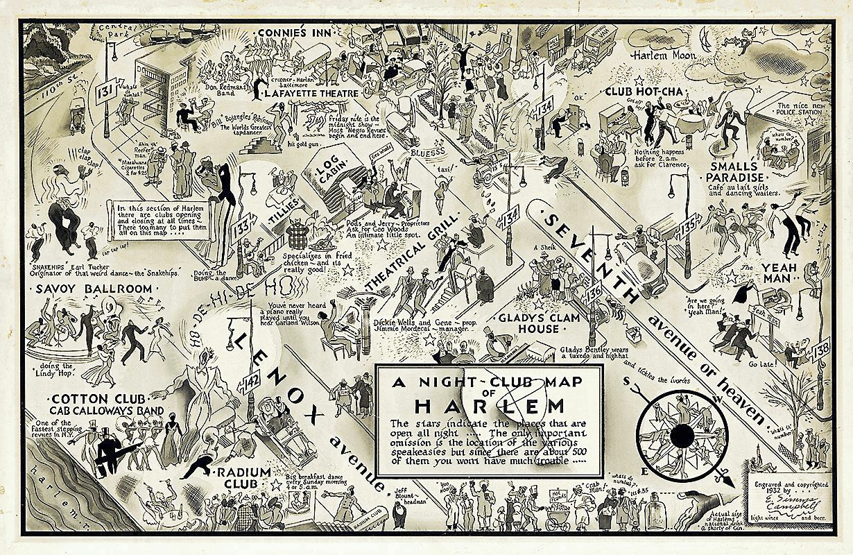Yale library’s map shows lively nightlife during Harlem Renaissance