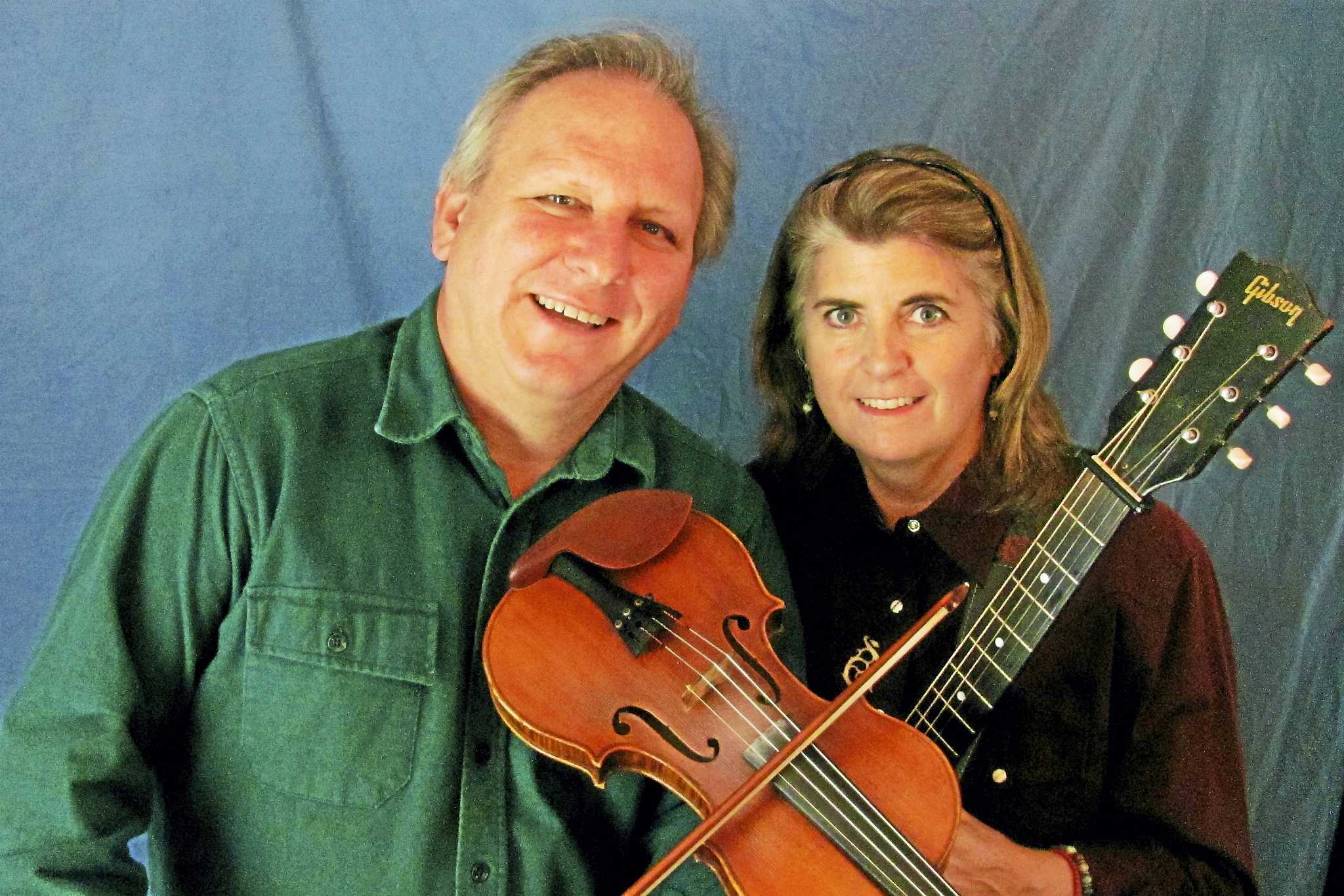 John Kirk, Trish Miller playing Branford Folk Music Society concert ...