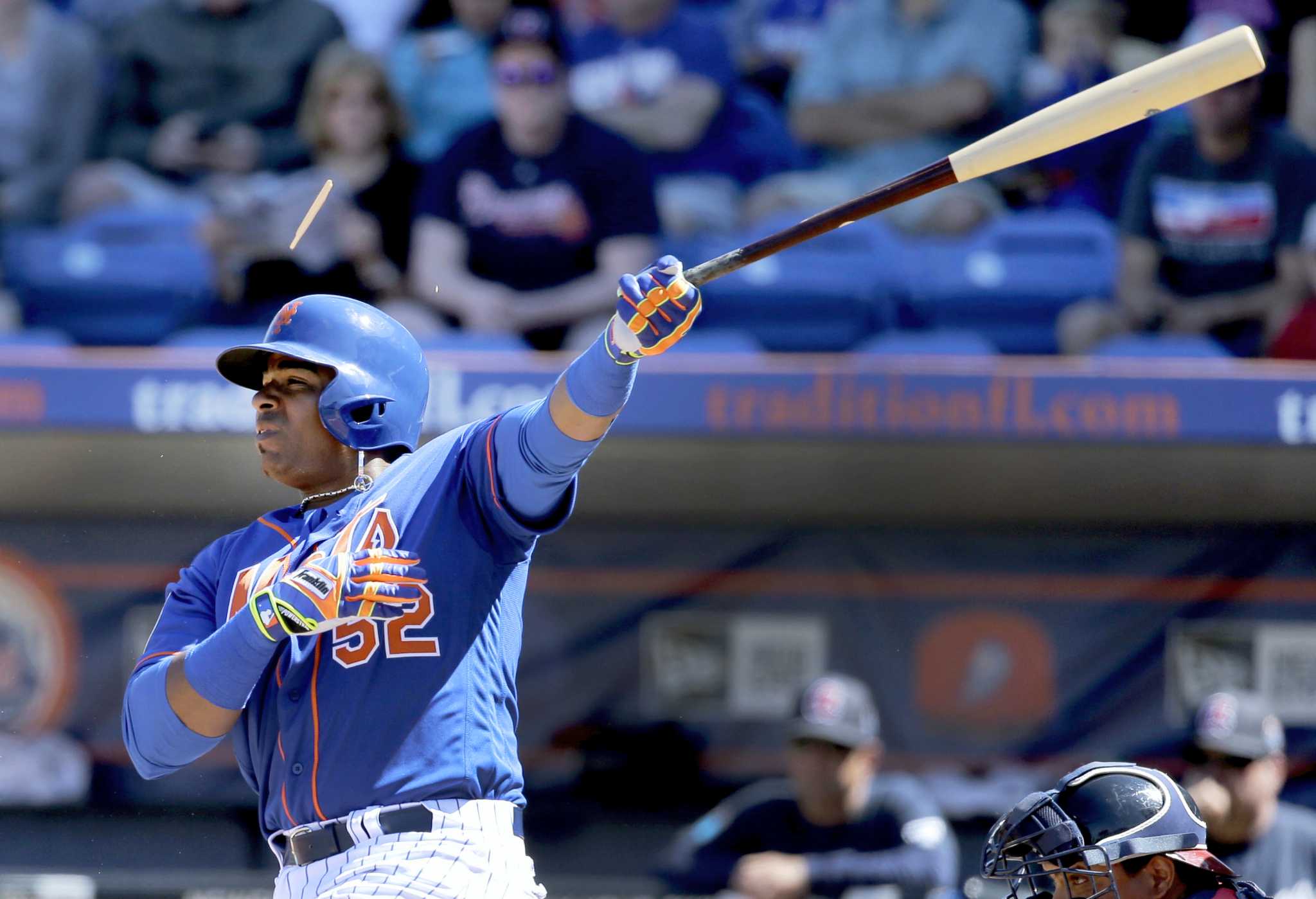 Cespedes gets first hit of spring