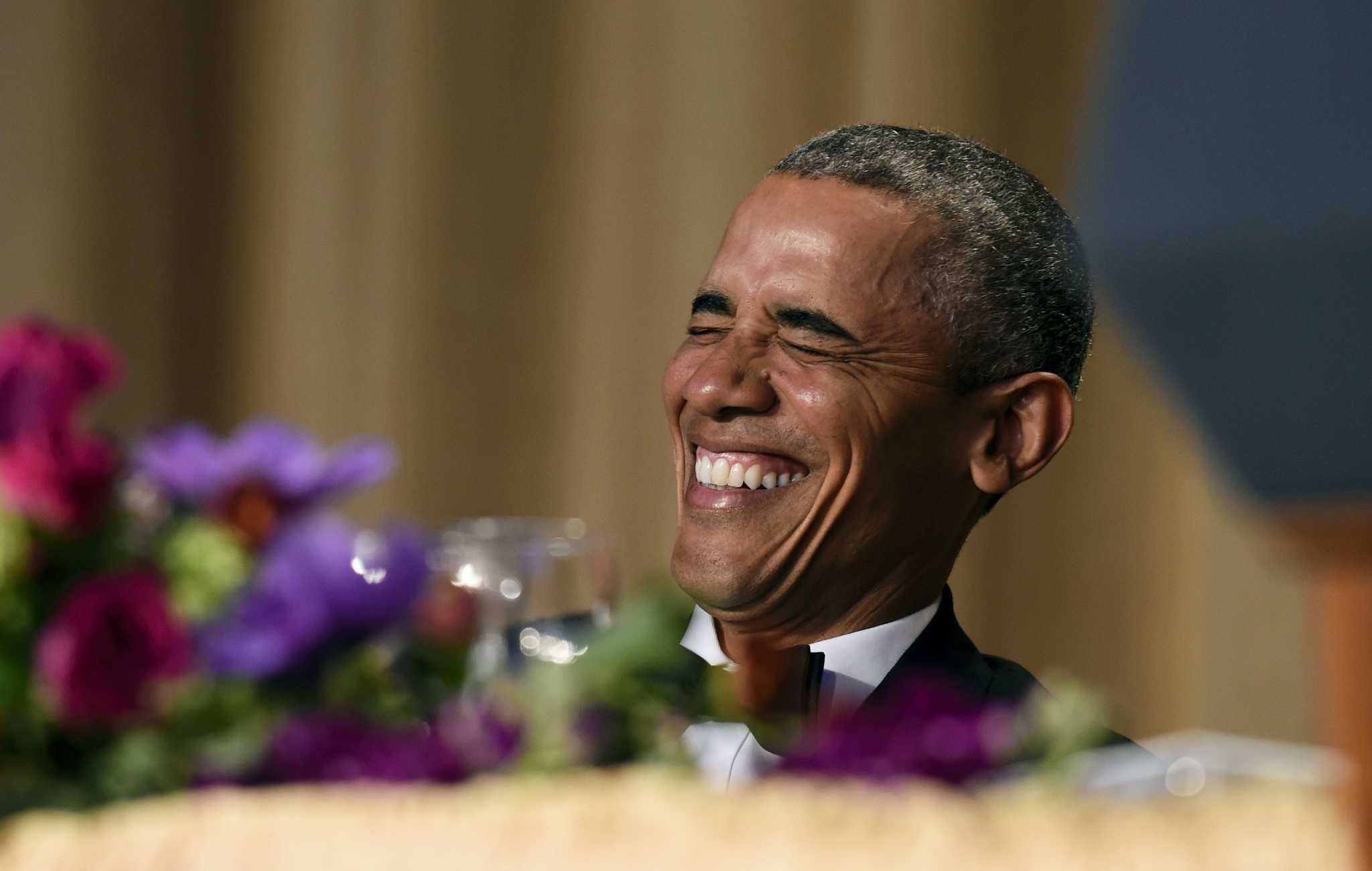 ‘Obama out’: President closes out his run as comedian-in-chief