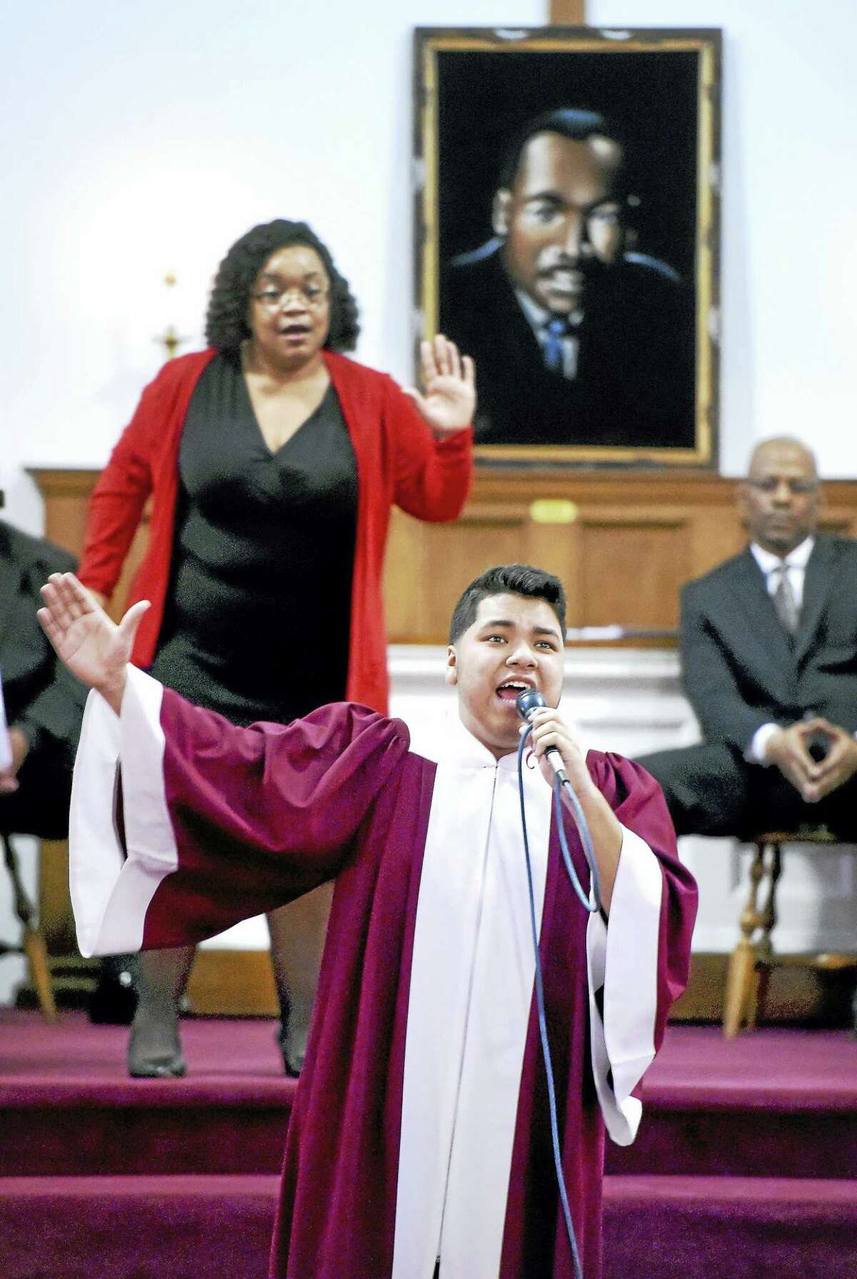Ceremony at First Congregational Church celebrates MLK’s vision