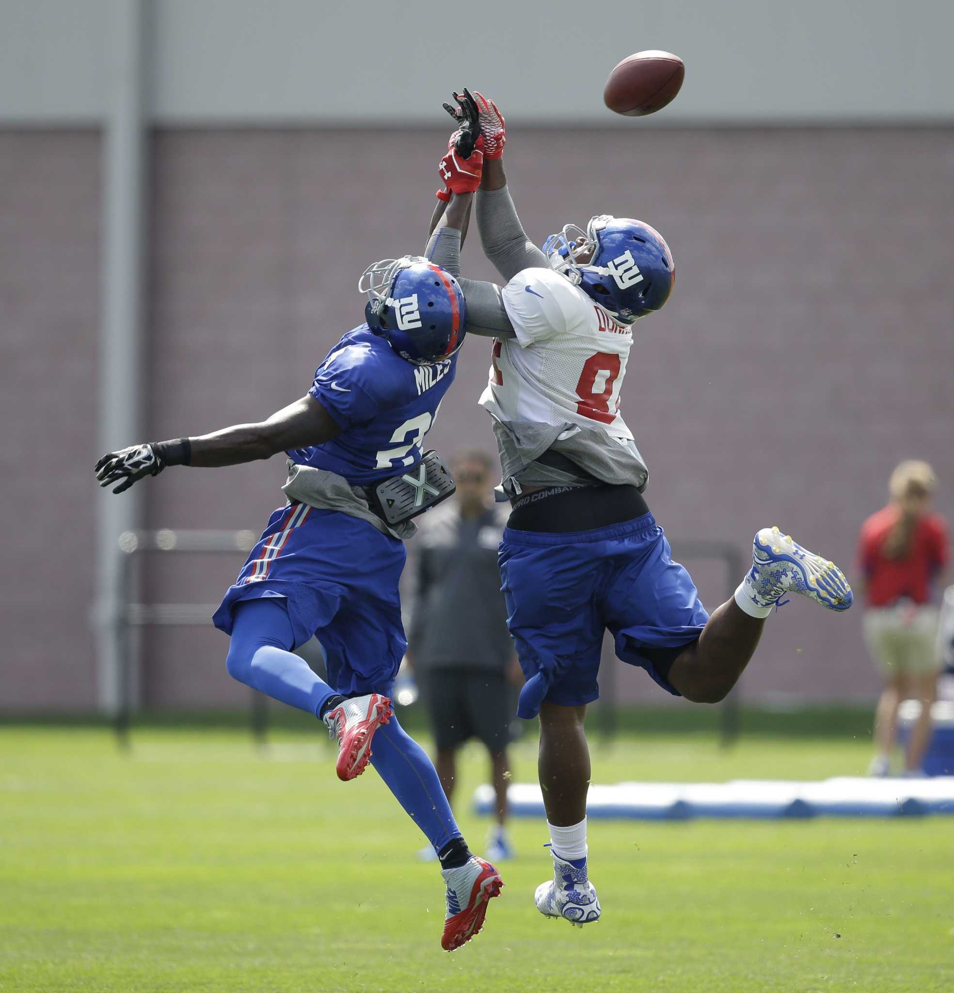 Cooper Taylor, Jeromy Miles competing at safety for Giants