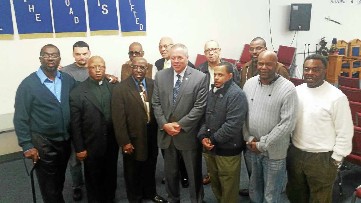 Connecticut Correction Commissioner Scott Semple visits Hamden jobs program