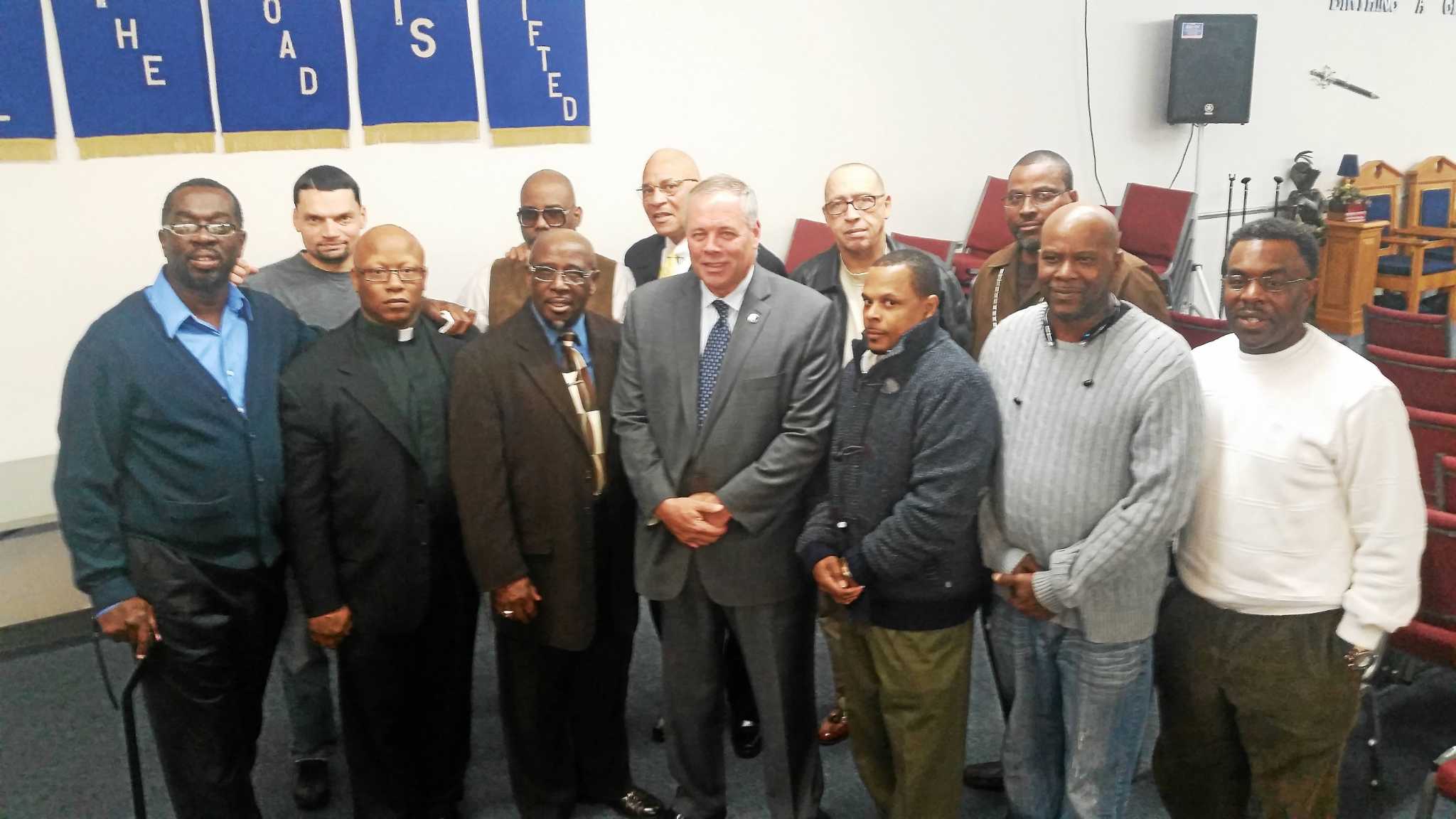 Connecticut Correction Commissioner Scott Semple visits Hamden jobs program