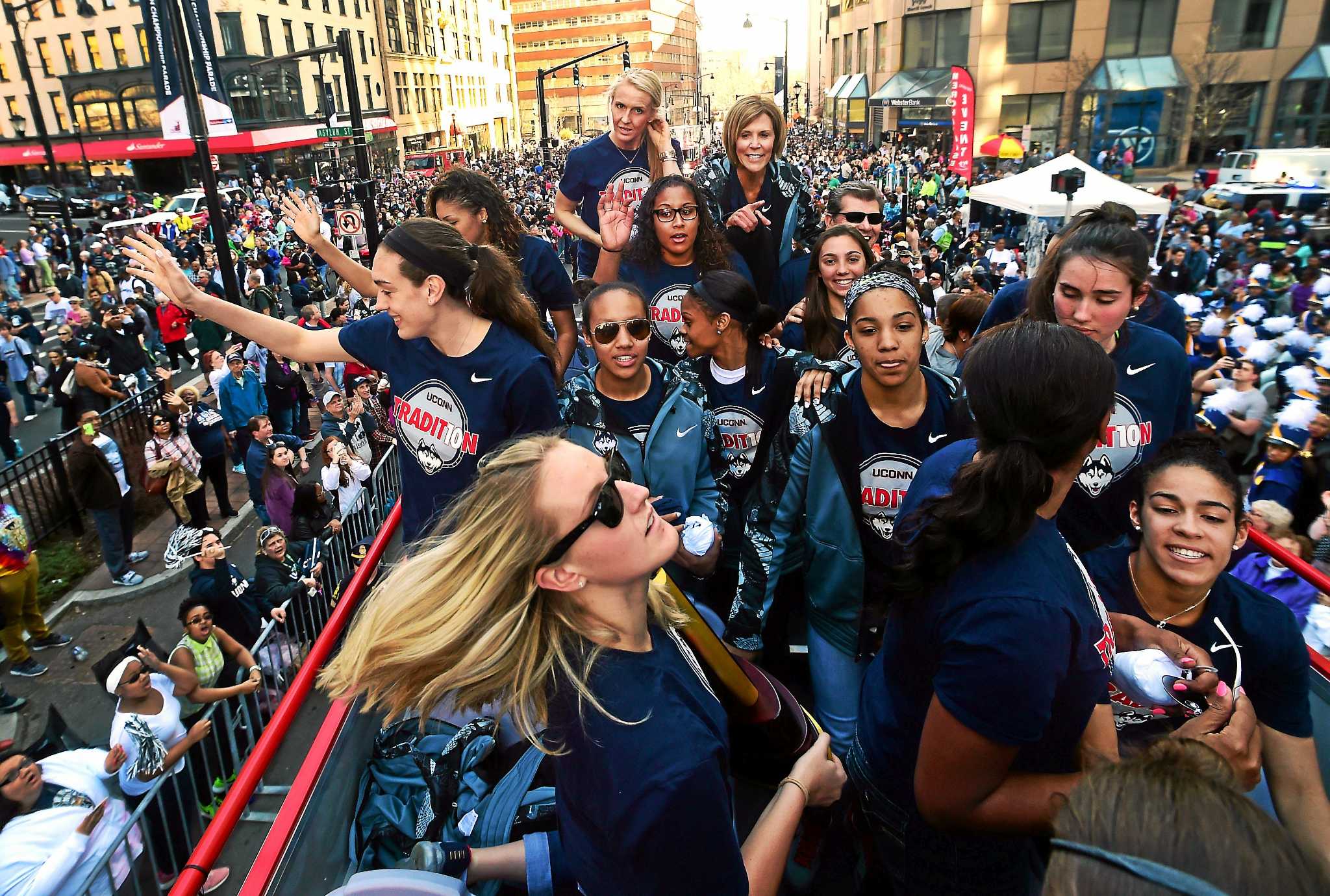 Photos: UConn women celebrate championship with parade in Hartford