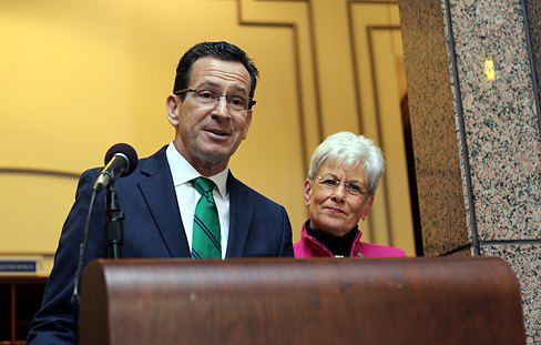 Governor Dannel Malloy, Lt. Governor Nancy Wyman announce re-election bid