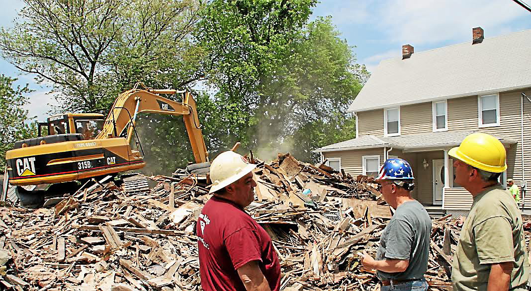 Derby demolishes eyesore as part of anti-blight program