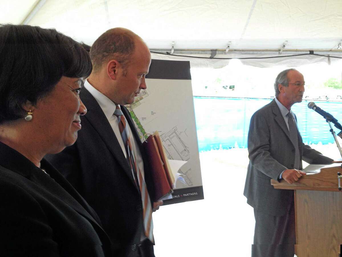 New Haven, West Haven, UNH officials break ground for new magnet school