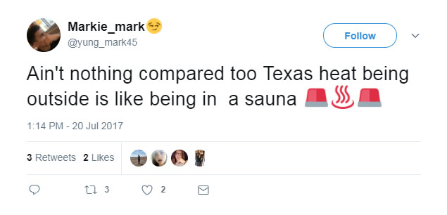 Twitter reacts to Texas heat