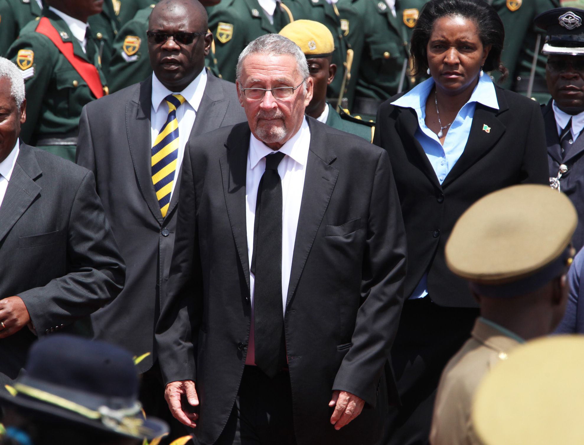 White Zambian named acting president