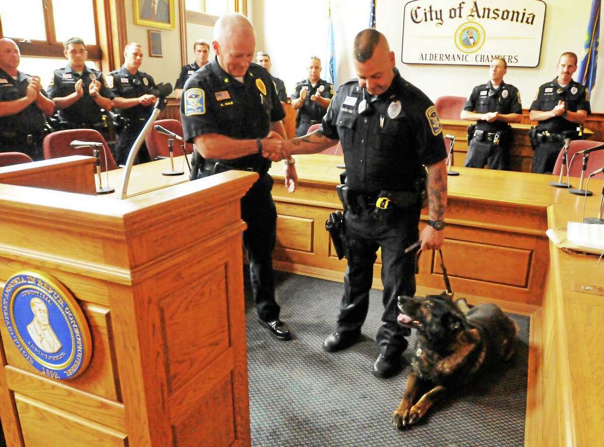 Ansonia police dog retires after 9 years on ‘patrol’