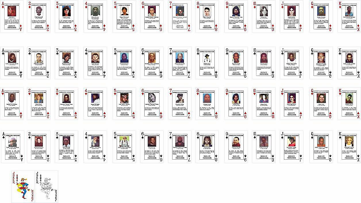 Connecticut releases third deck of cold case playing cards for inmates