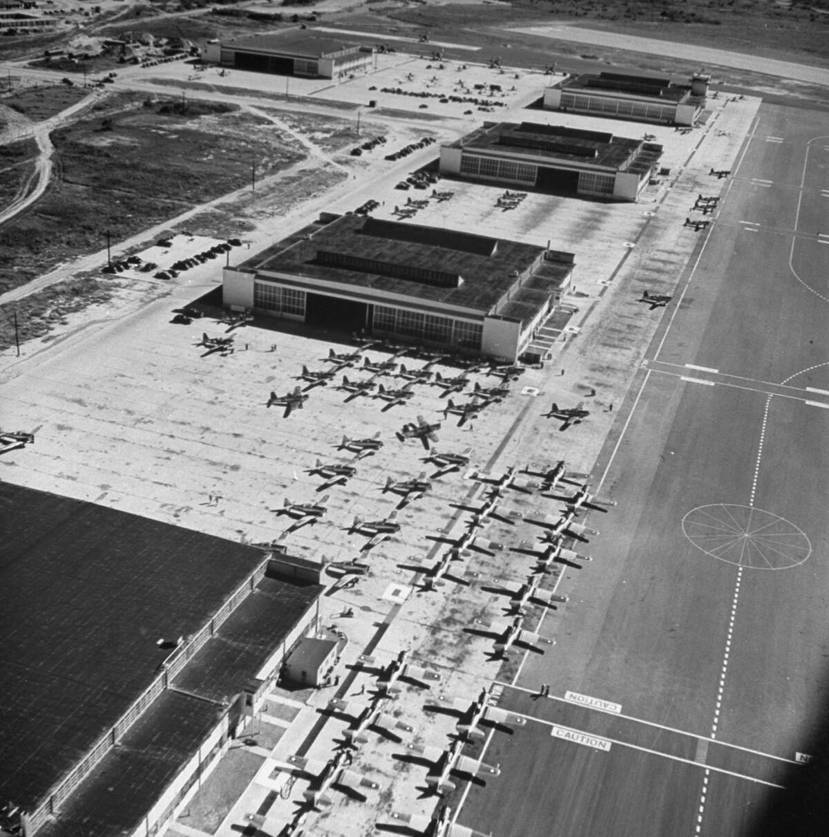 Vintage World War II photos show Texas military base preparing for war