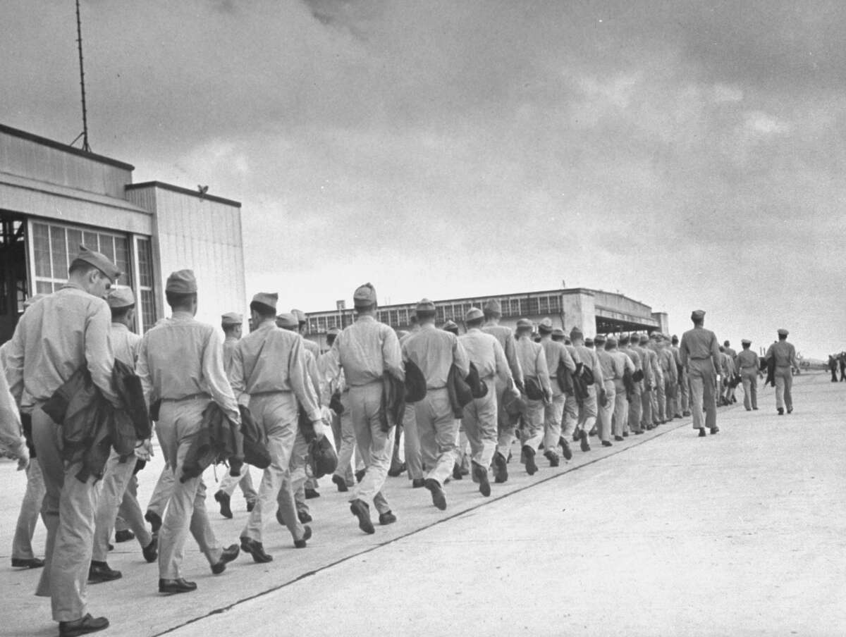 Vintage World War II photos show Texas military base preparing for war