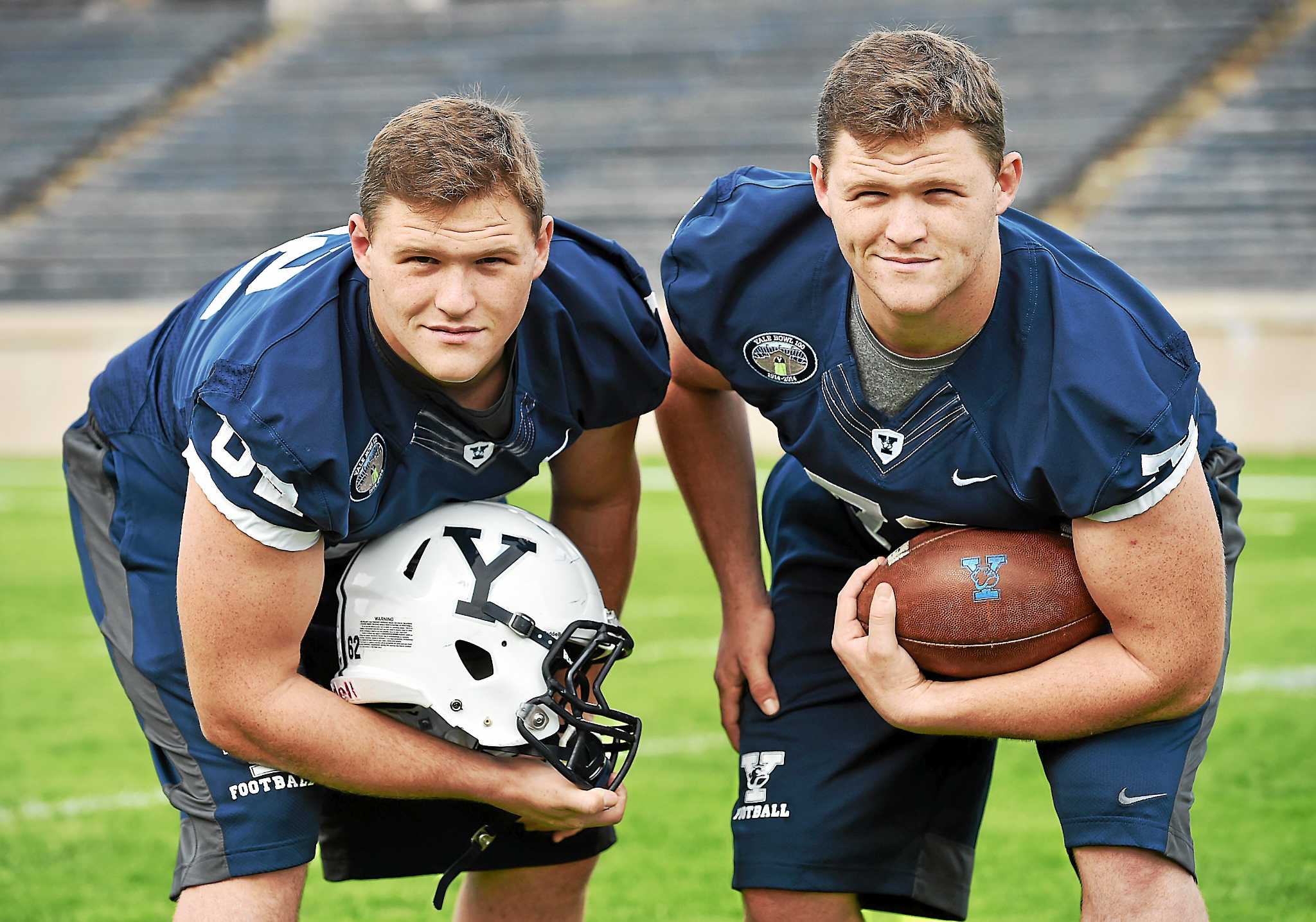 Yale football twins Derrek and Dustin Ross always a package deal