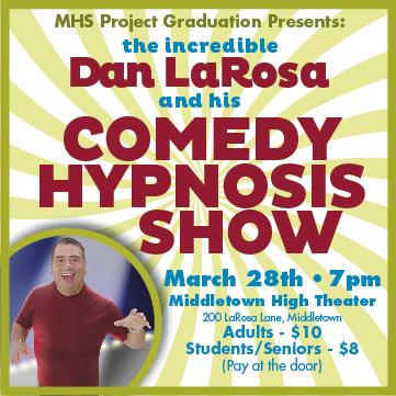 Hypnotist to help Project Graduation