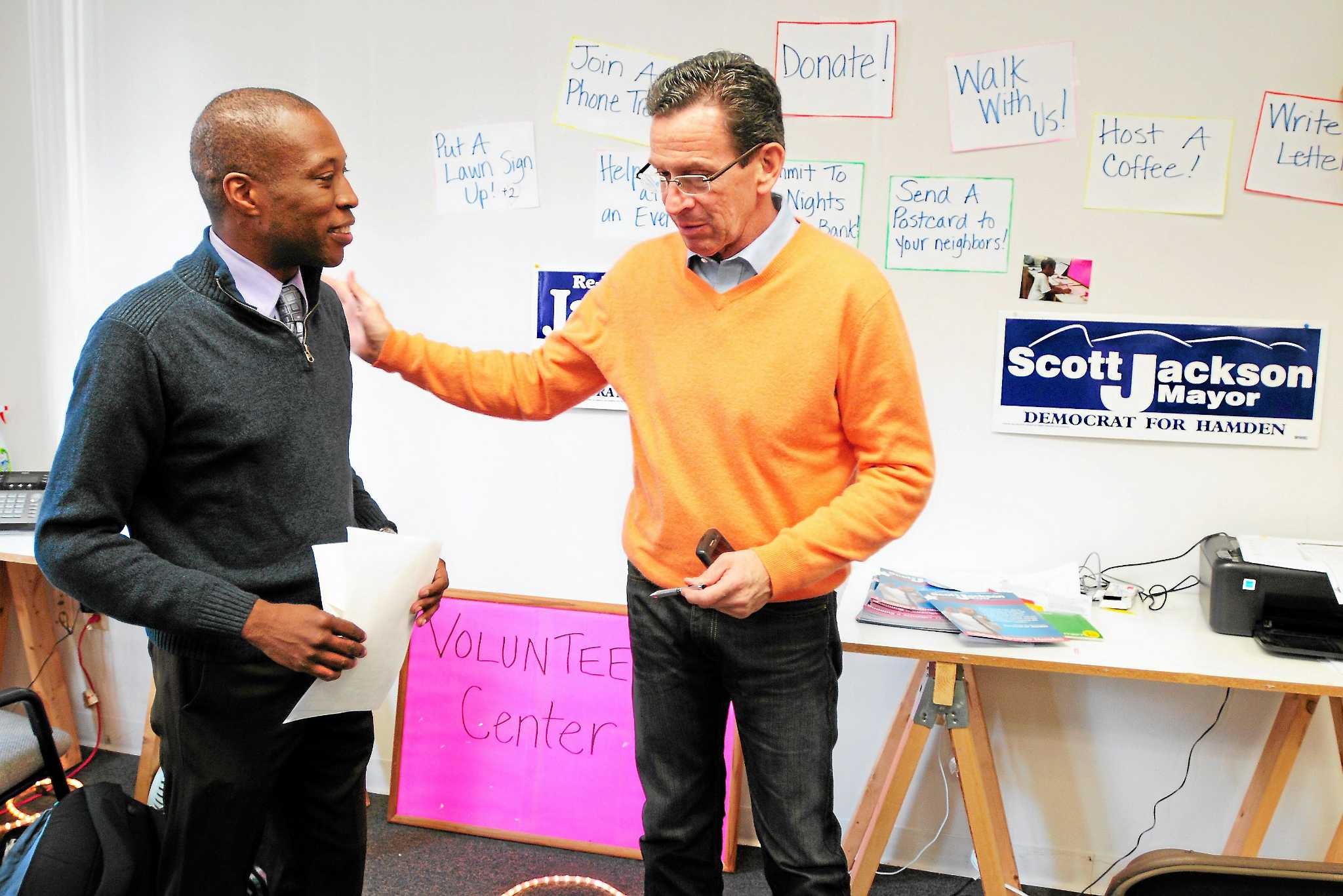 Jackson re-elected as Hamden mayor in landslide