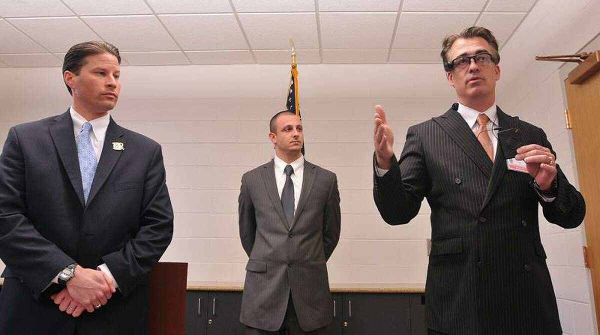 Taser CEO pitches technology to Greater New Haven police departments ...