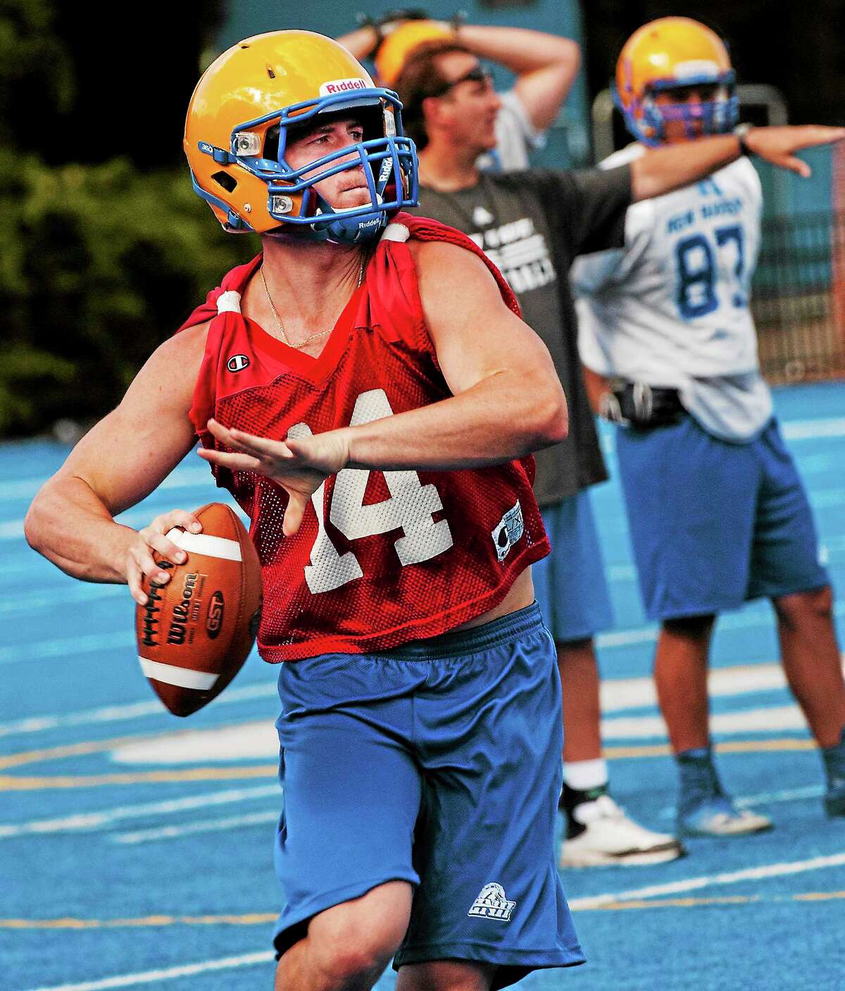 New Haven football opens training camp
