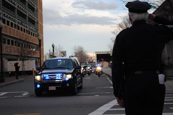 Massachusetts law enforcement pay respects to slain MIT officer