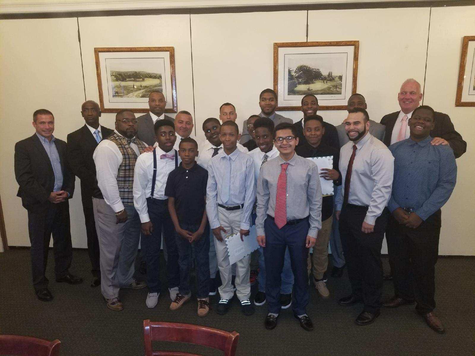 Inaugural class graduates Stamford’s Boys Leadership Group