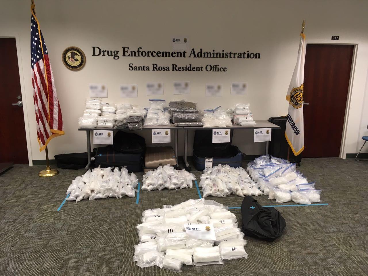 Quarter ton of crystal meth seized from Santa Rosa storage locker