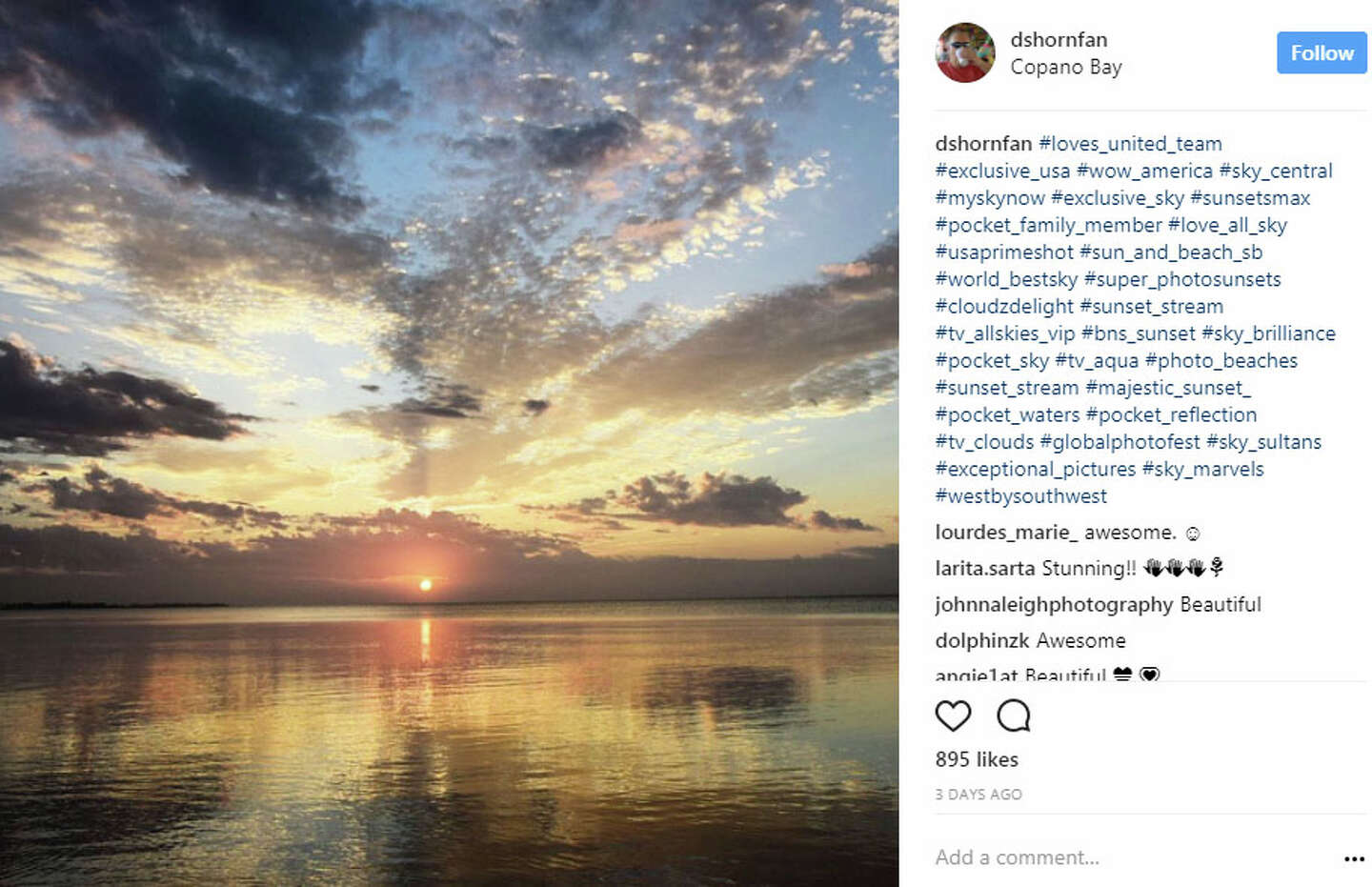 Photos of 15 of Texas' best destinations for a mesmerizing sunset