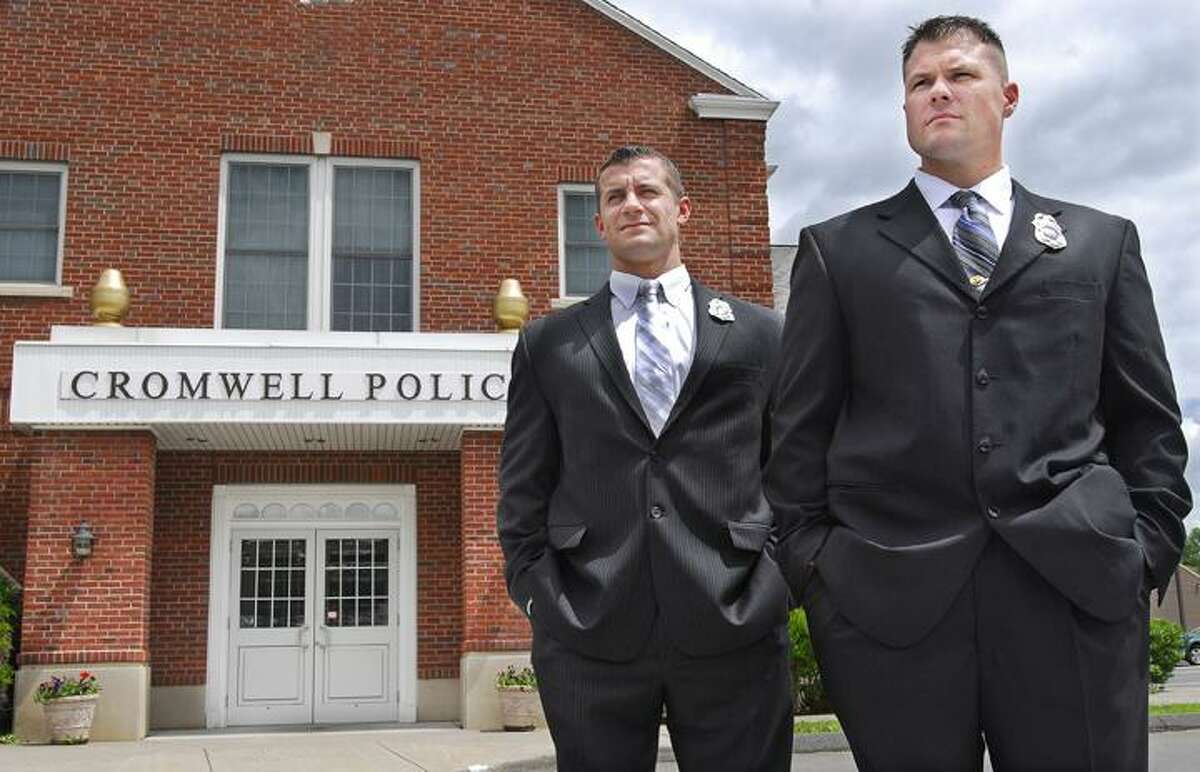 Two new Cromwell Police Department officers sworn in during afternoon ...