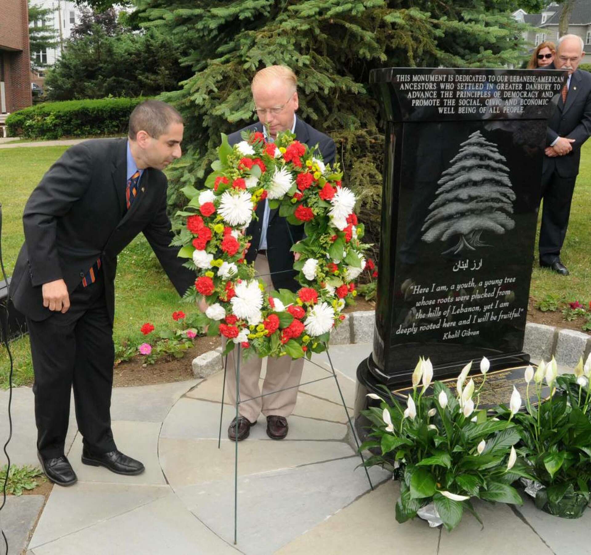 Danbury's Lebanese Americans unveil monument honoring Lebanese immigrants