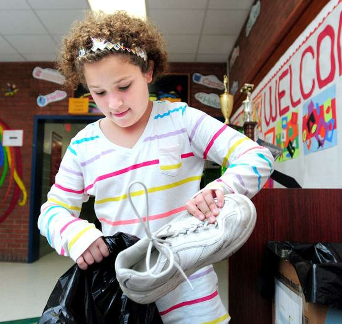 Milford 5th-grader embodies the heart and 'sole' of caring with shoe drive