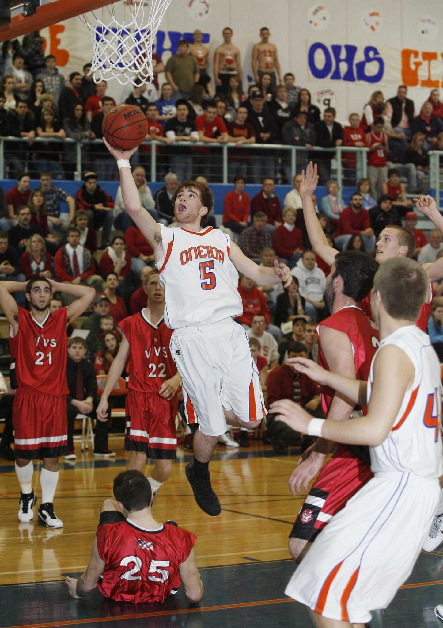 Oneida boys basketball wins seventh straight over VVS (Video)