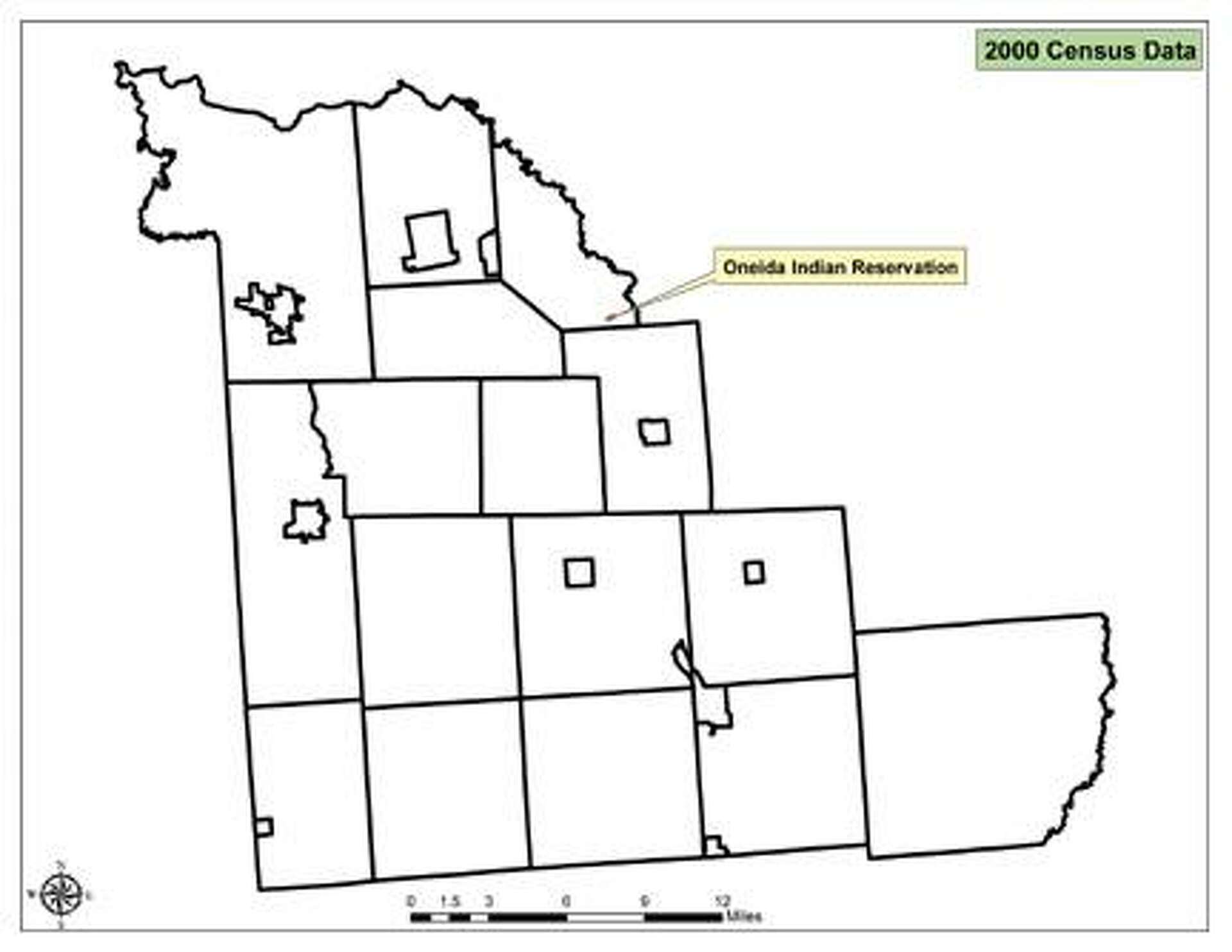 Census map shows Oneida Indian Nation reservation land grew from 32 ...