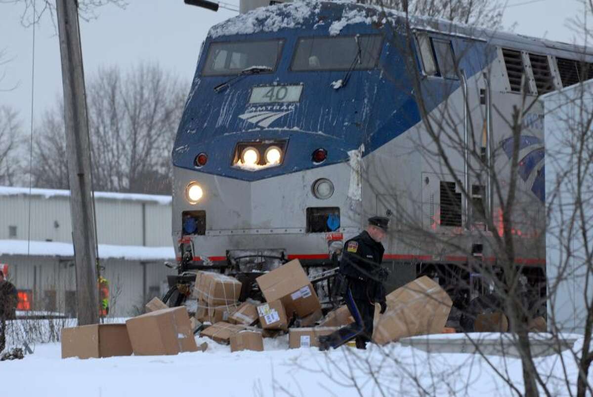 Amtrak train rams through FedEx truck in Wallingford 'like it was a ...
