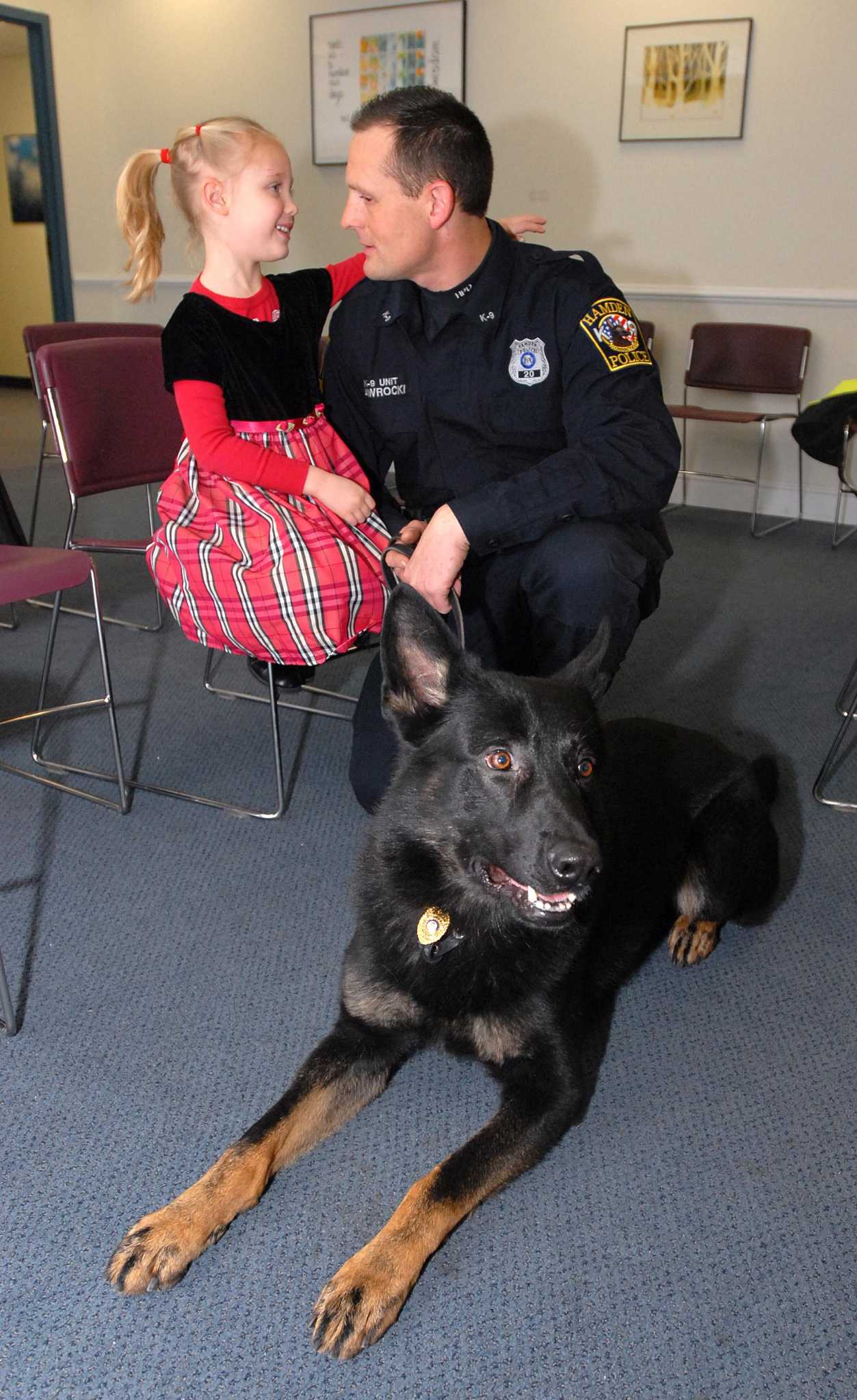 Hamden police dog collapses after assisting in bust