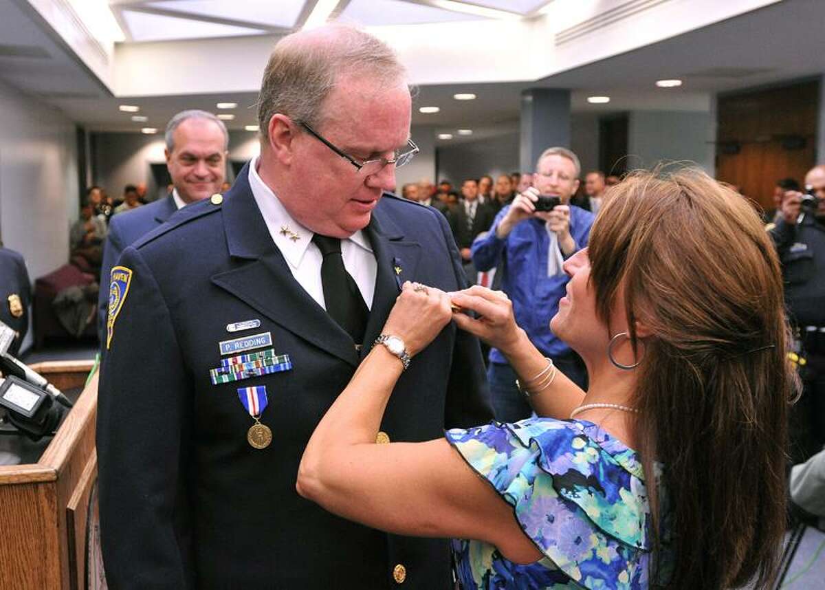 Three new assistant police chiefs take oath in New Haven (video)