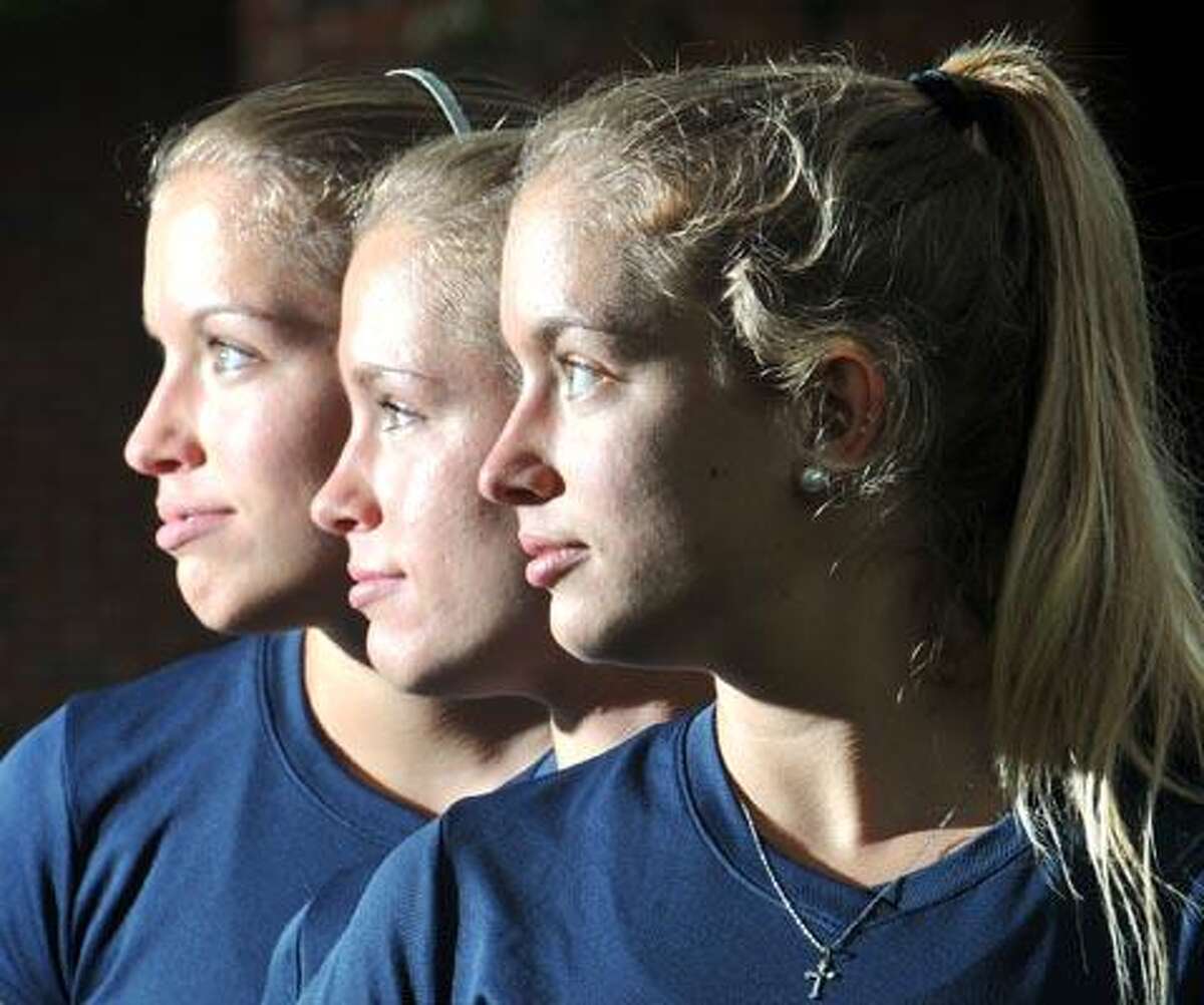 Three of a Kind: Quinnipiac triplets push each other to new heights