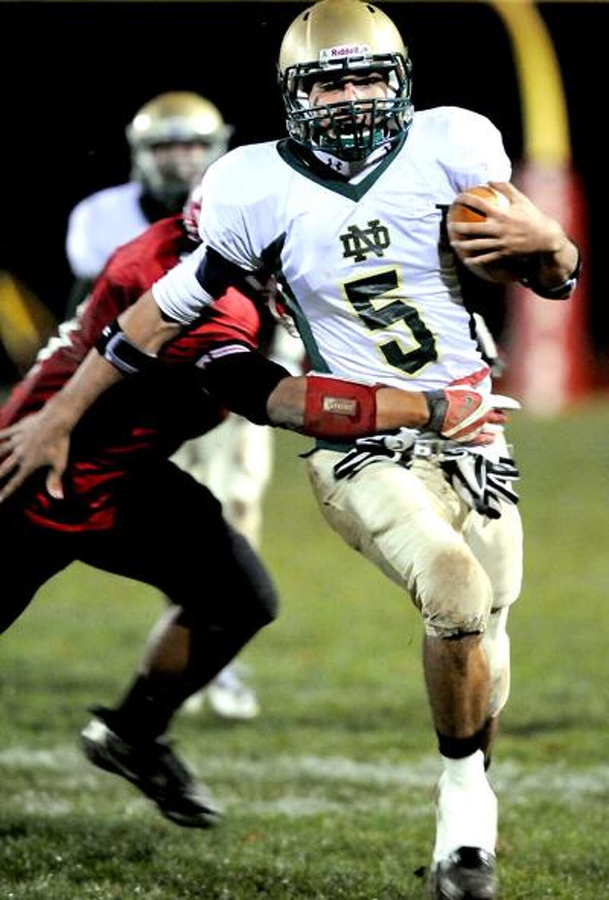 FOOTBALL: Notre Dame duo has huge Knight (video)