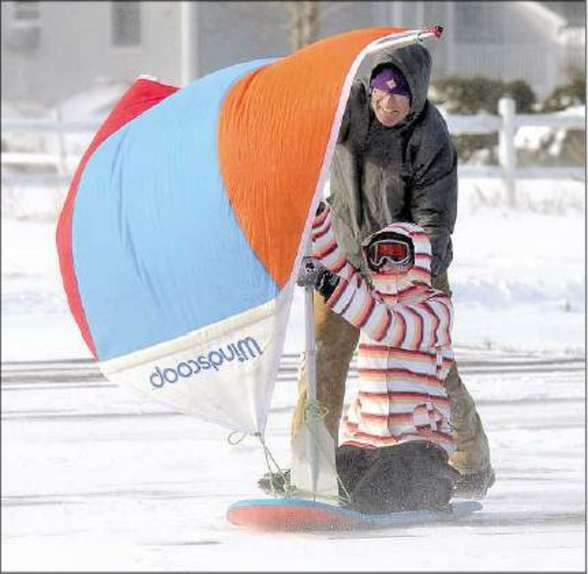 BLOWN AWAY: Powerful wind the real story of snow storm that slammed ...