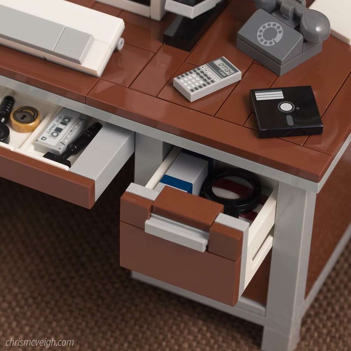 LEGO builder embraces retro tech in realistic sets