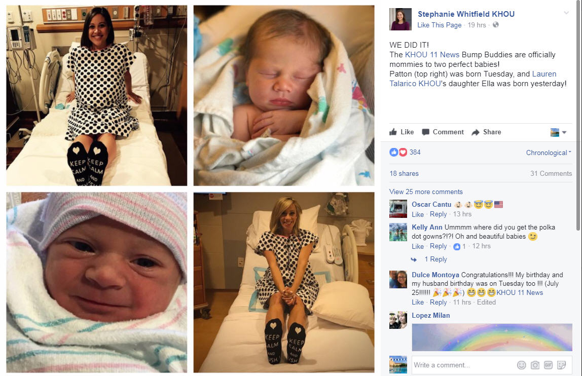 KHOU’s baby boom results in two beautiful babies