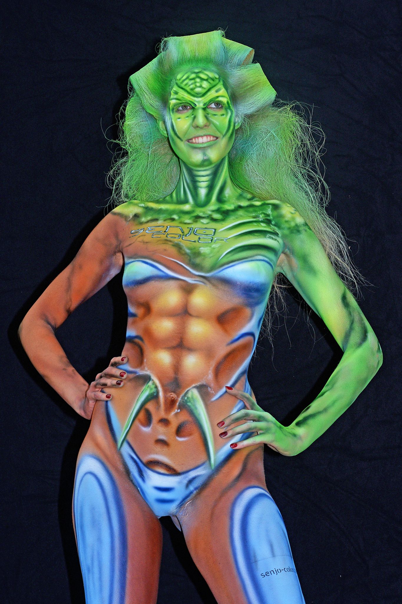 Female Full Body Paint Before And After