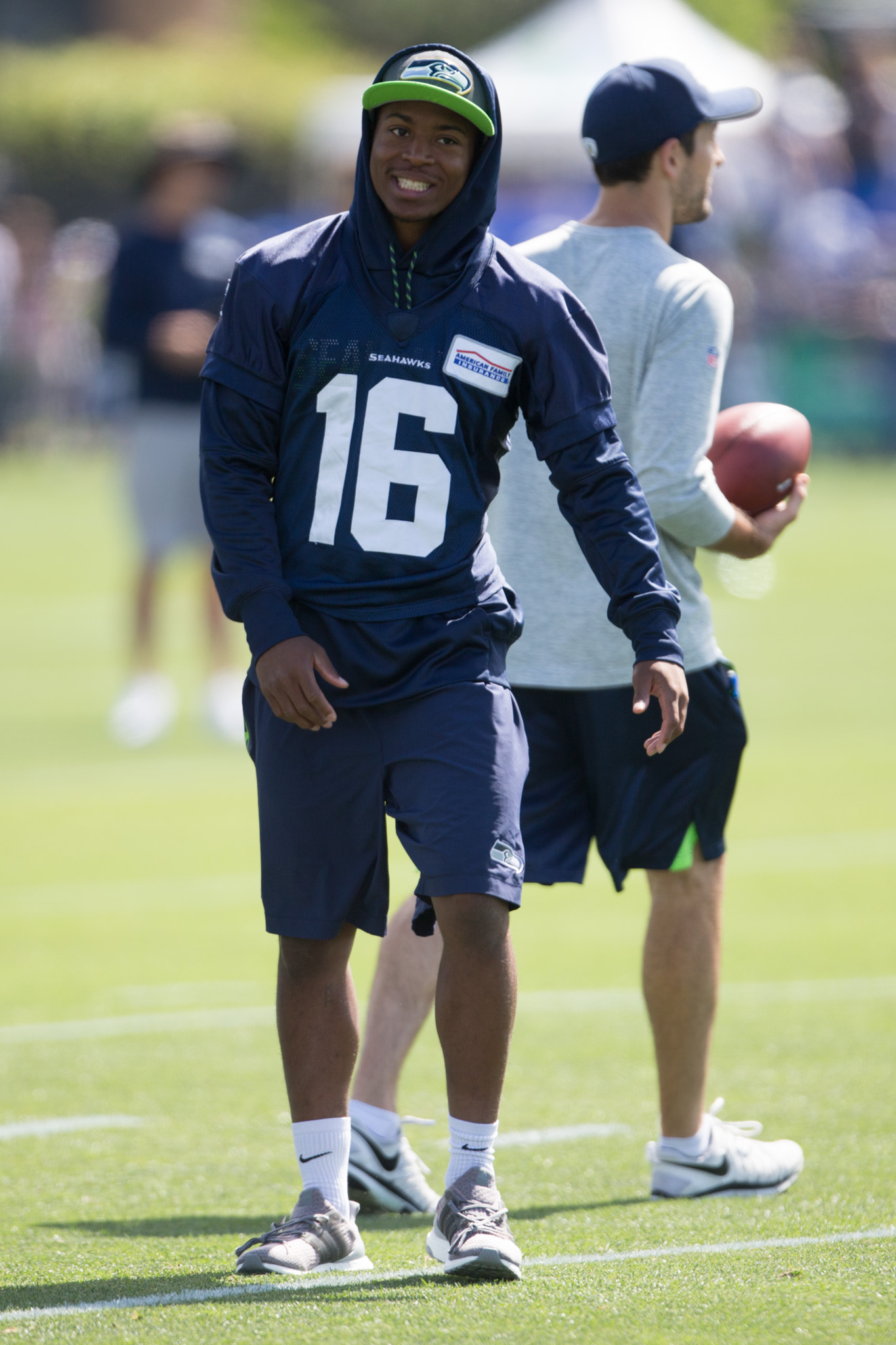 Seahawks camp notes: Frank Clark out, Tyler Lockett back in