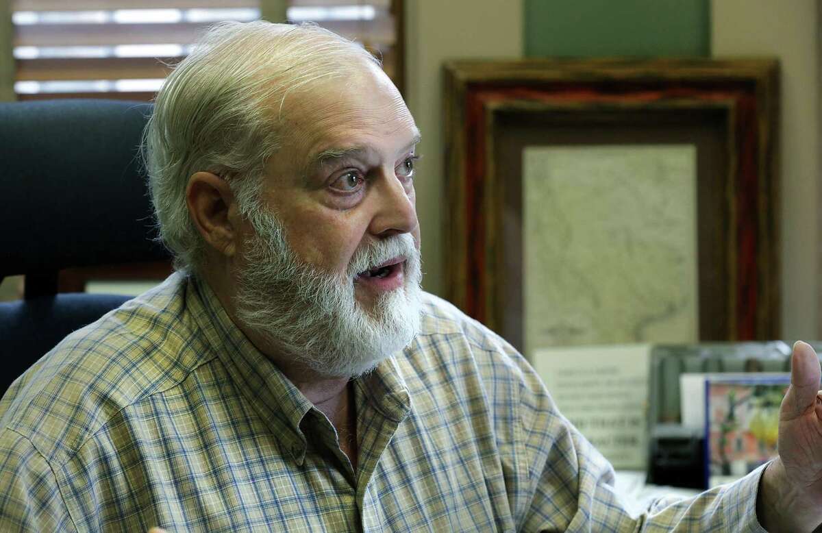 Stories set in stone outside Bexar County Courthouse