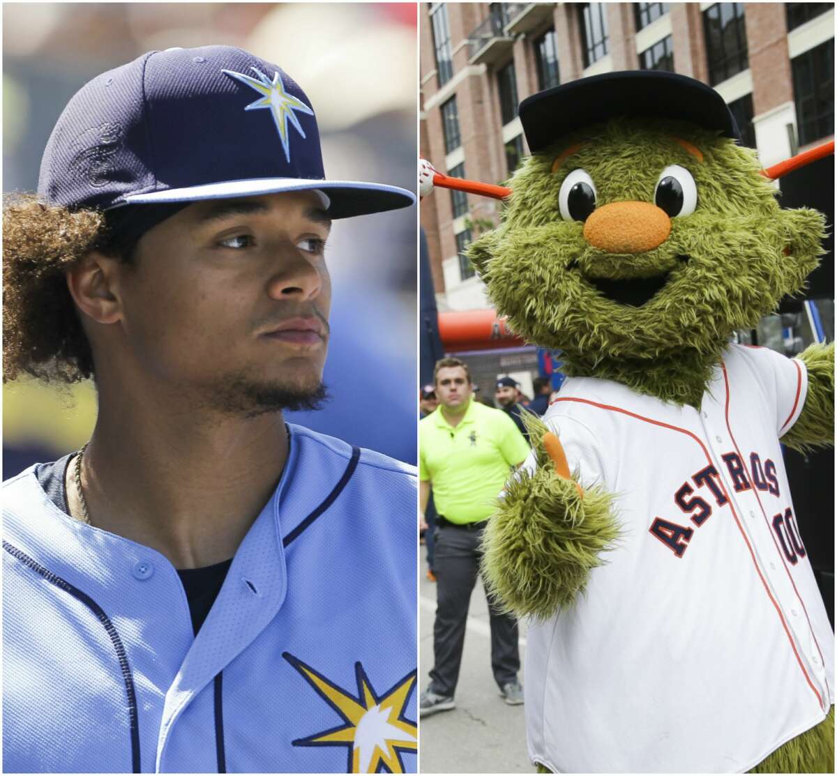 Rays' Chris Archer gives "Declaration of Unfriendliness" to Astros' Orbit