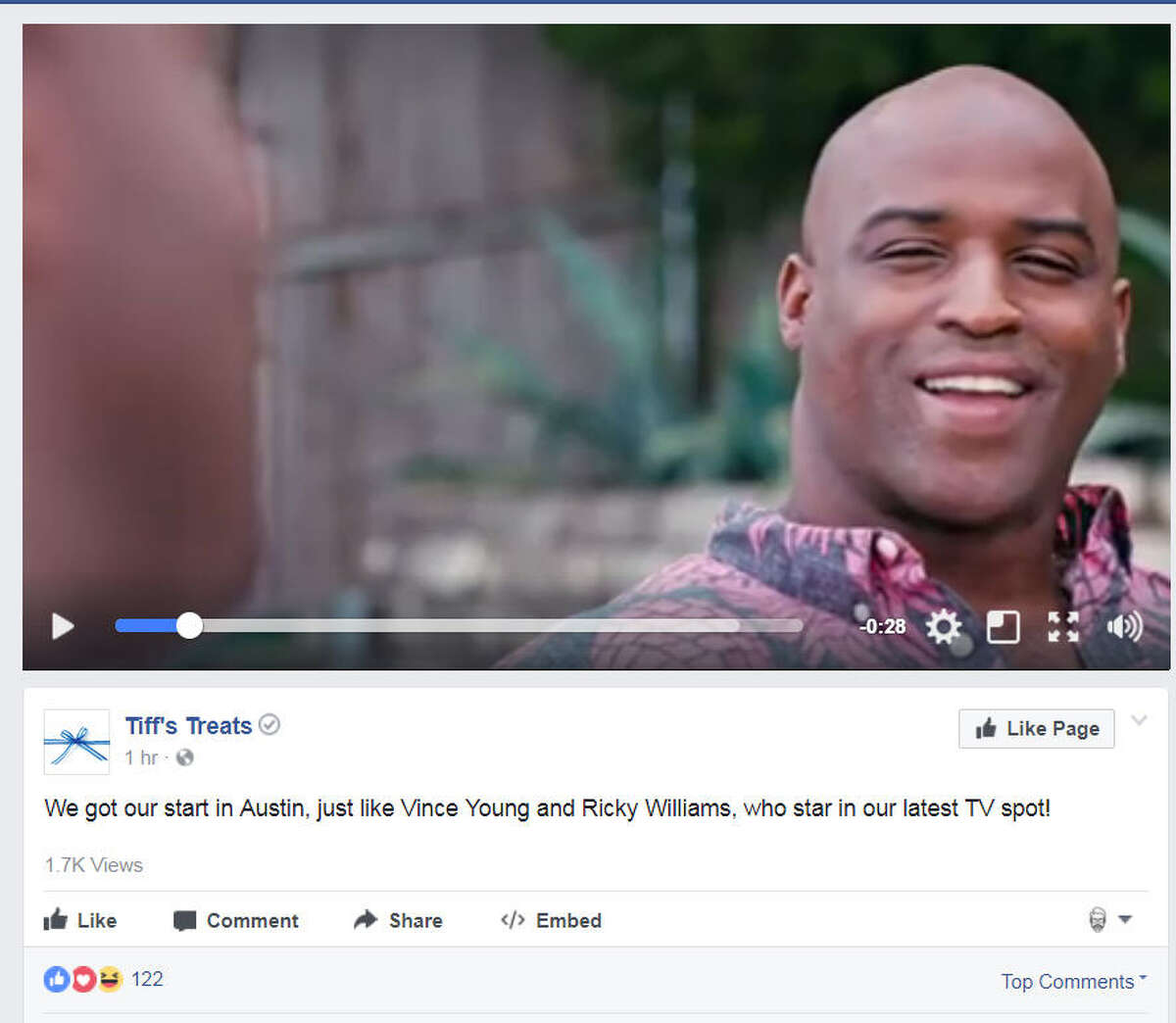 Tiff's Treats bakery taps University of Texas football stars for new ad