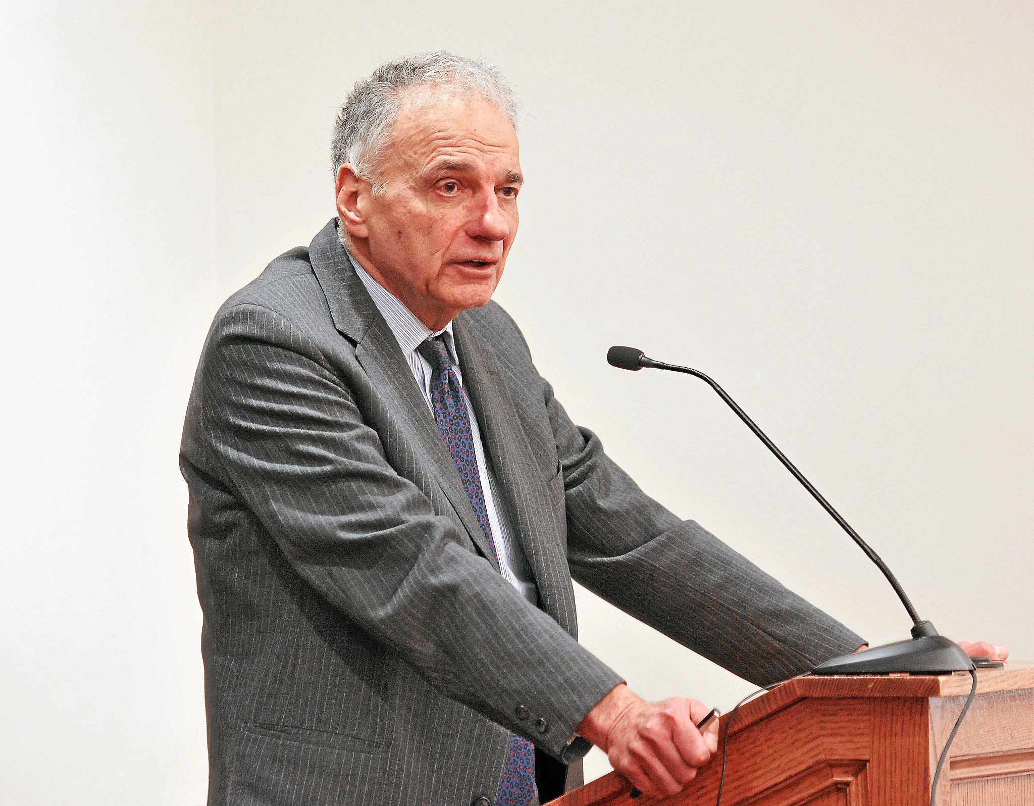 Ralph Nader talks whistleblowers and national security at Yale