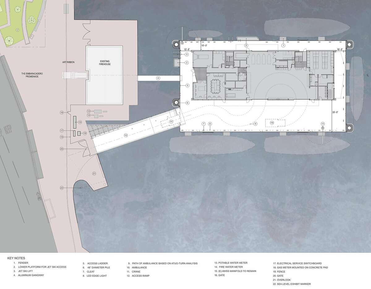 Fireboats’ new Embarcadero station may be a floating pier
